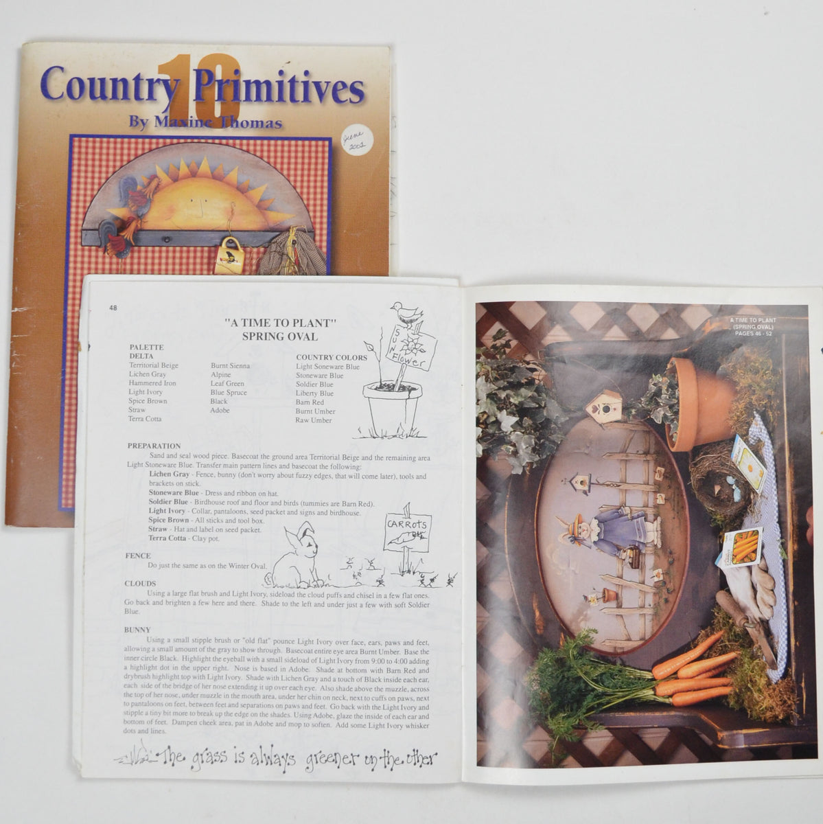 Country Primitives Tole Painting Booklets - Set of 2 – Make & Mend