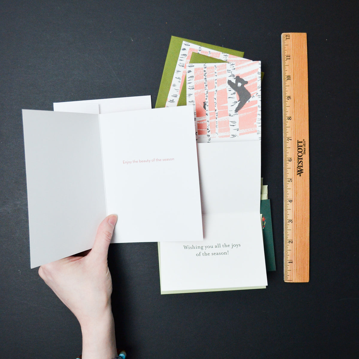 Winter + Holiday Card Bundle - 7 Cards + Envelopes – Make & Mend