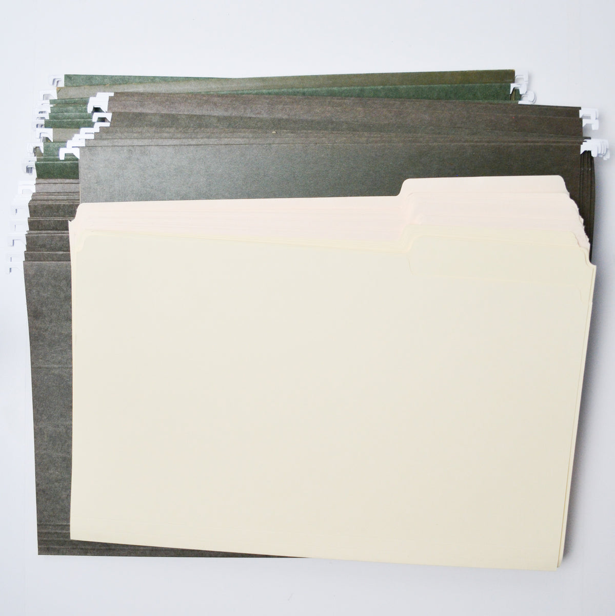 Standard Green Legal Size Hanging + Manila File Folders Bundle – Make ...