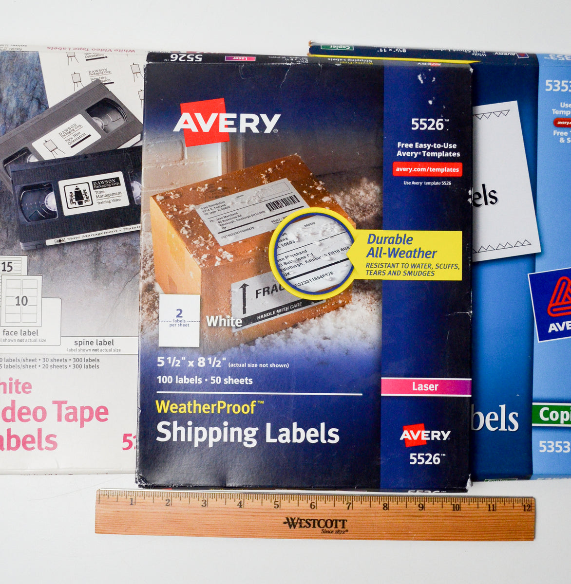 Avery Video Tape, Shipping + Full Sheet Label Bundle – Make & Mend