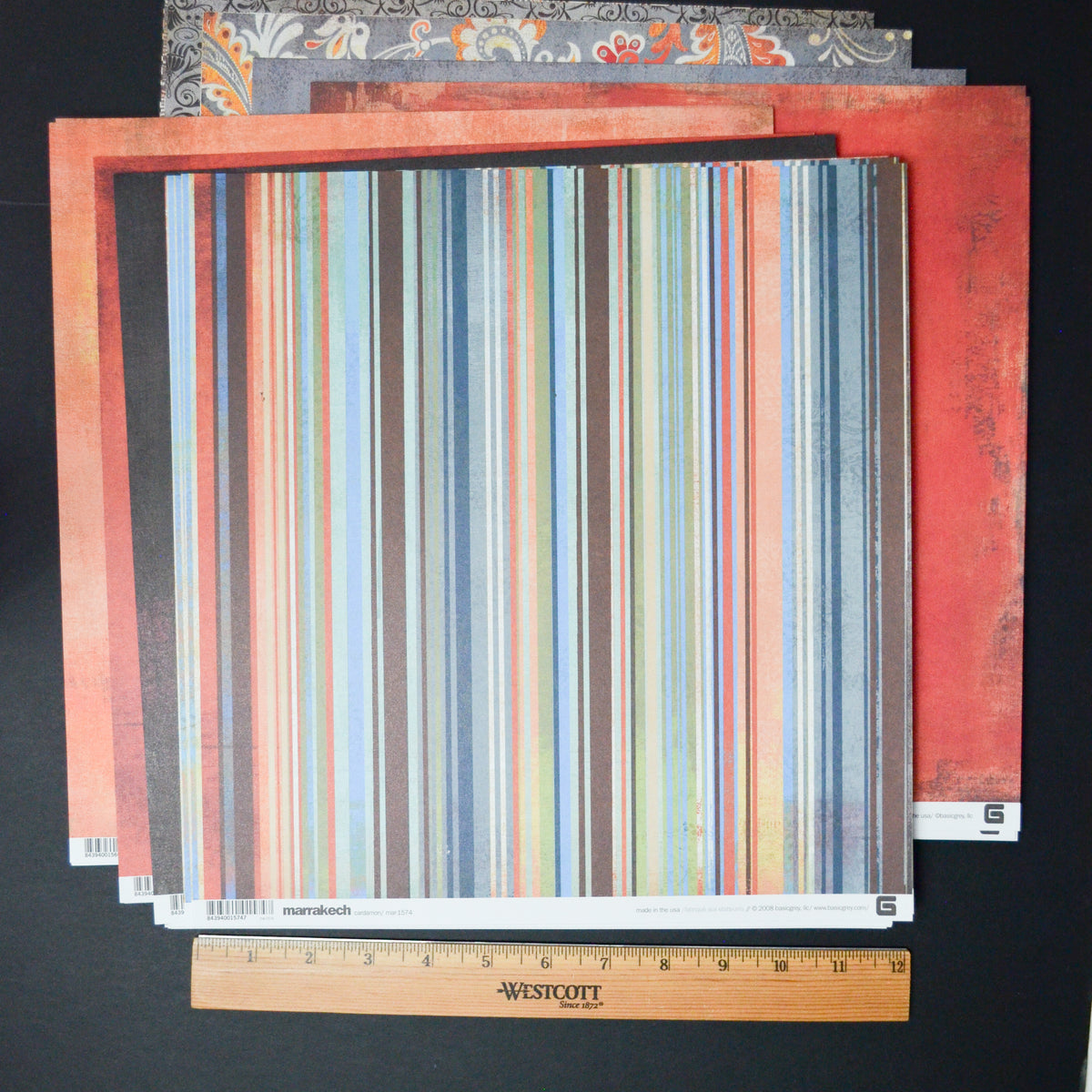 Red + Blue Scrapbook Paper Bundle – Make & Mend