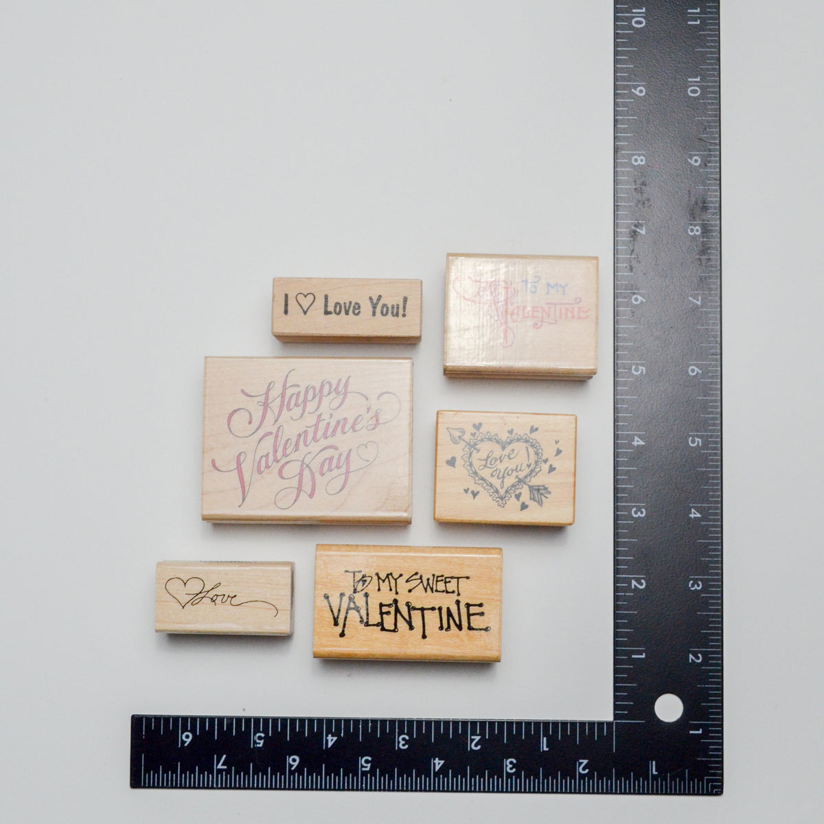 Valentines Day Stamps - Set of 6 – Make & Mend