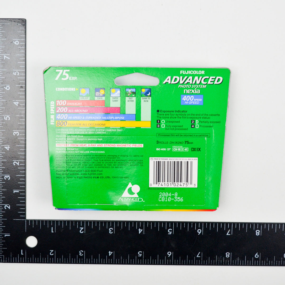 Fujifilm 24mm Advanced Photo System Color Film, 400 Speed - Pack of 3 ...