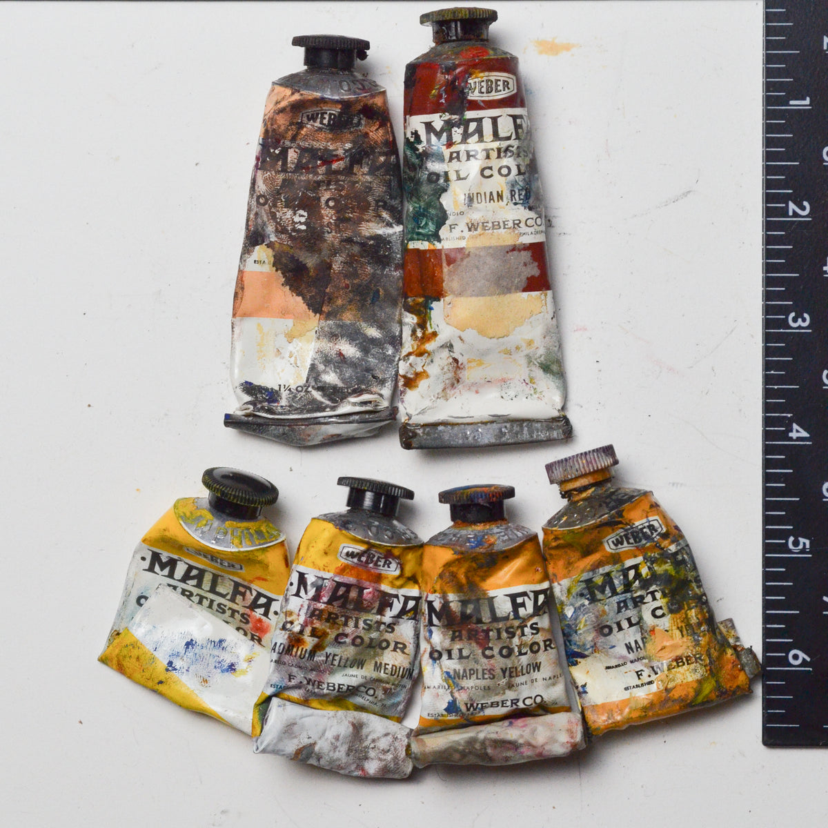 Yellow Malfa Oil Paint - 6 Tubes – Make & Mend