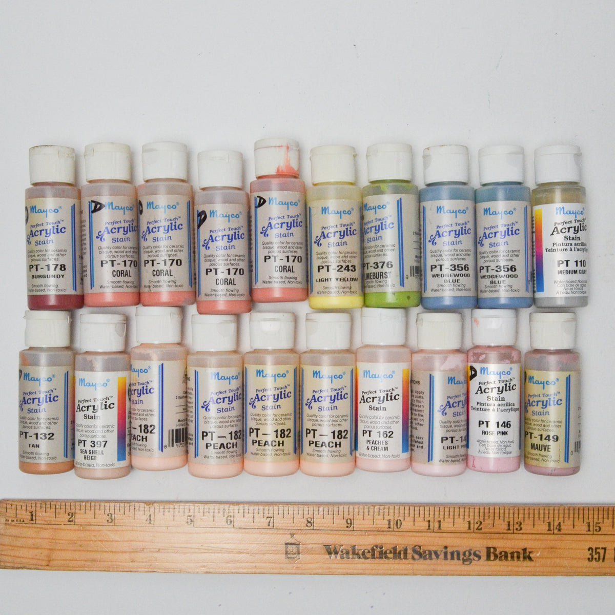 Mayco Acrylic Stain for Ceramic Bisque, Wood + Porous Materials - 20 B ...