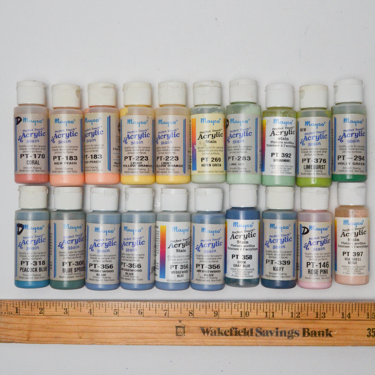 Mayco Acrylic Stain for Ceramic Bisque, Wood + Porous Materials - 20 B ...