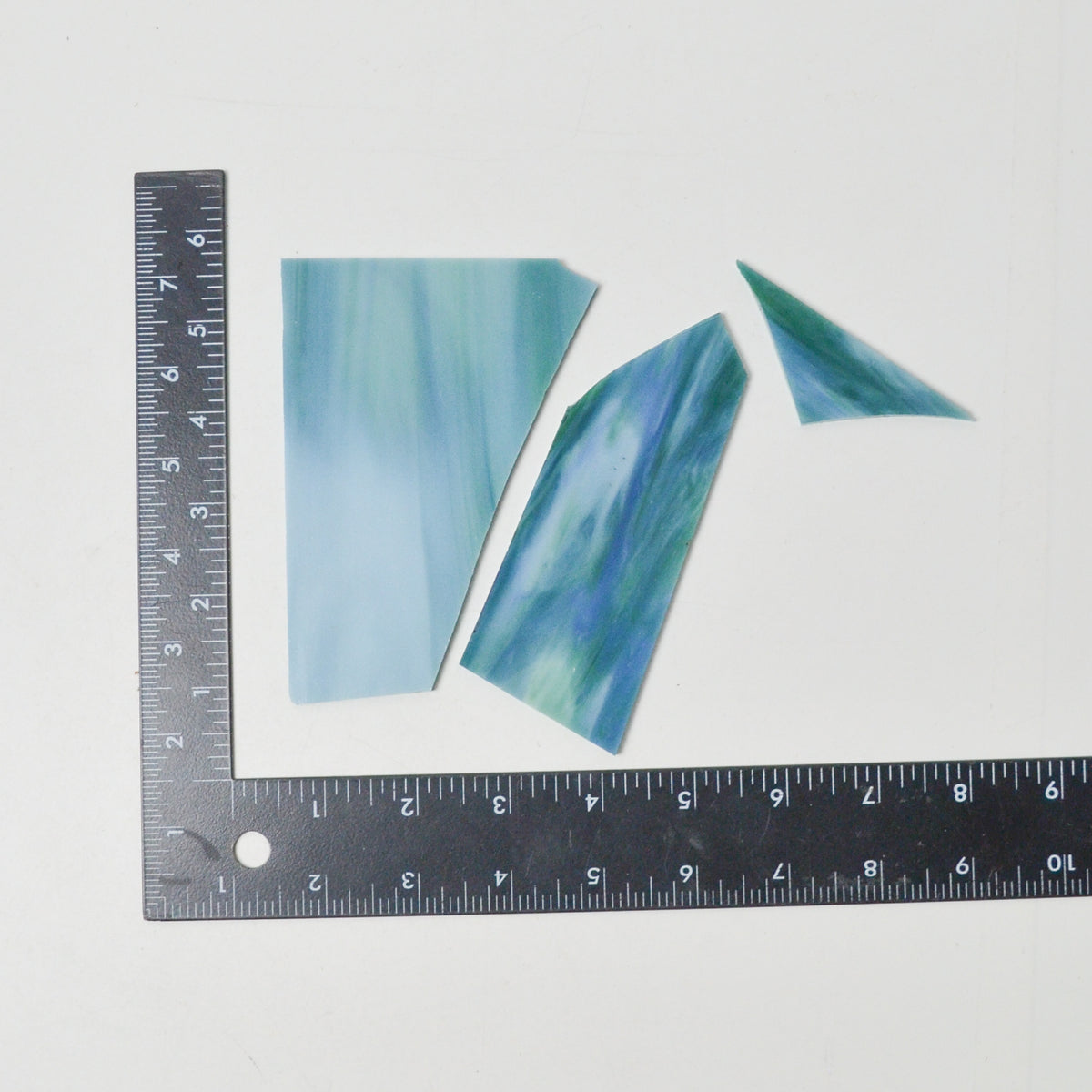 Blue + Green Stained Glass Sheet Pieces – Make & Mend