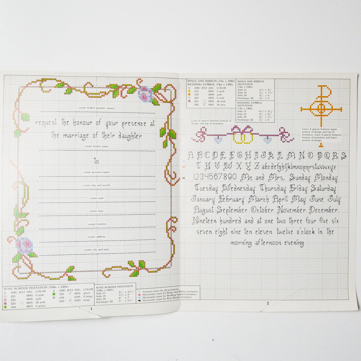 Leisure Arts Wedding Remembrance Embroidery Pattern – Make & Mend