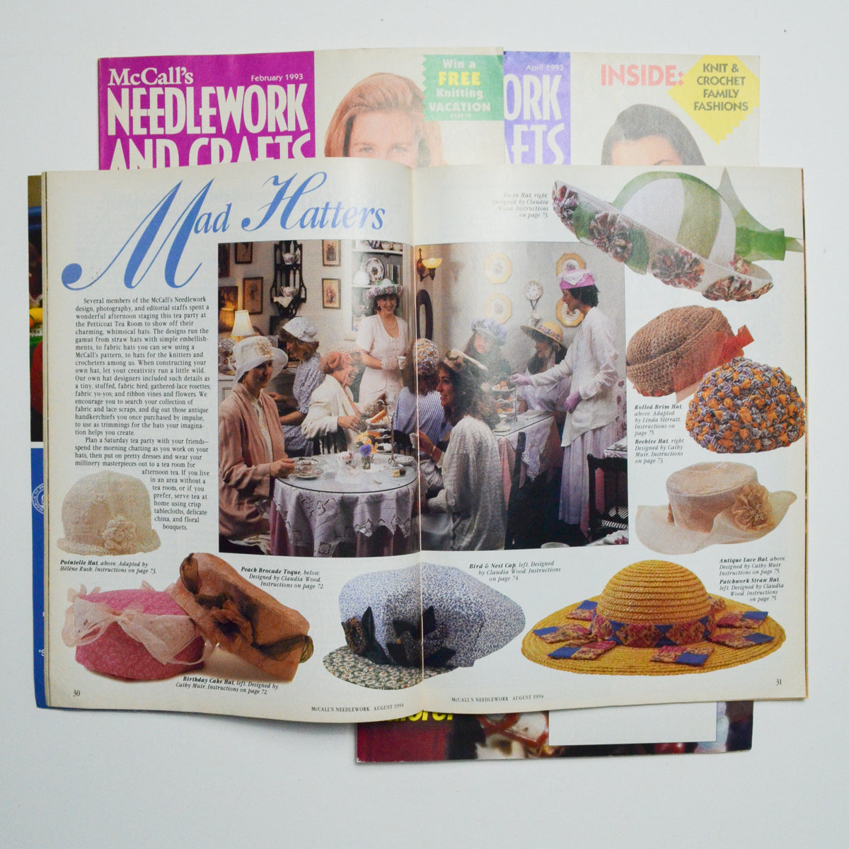 McCall's Needlework Magazine, Assorted 1993-1997 - 4 Issues – Make & Mend