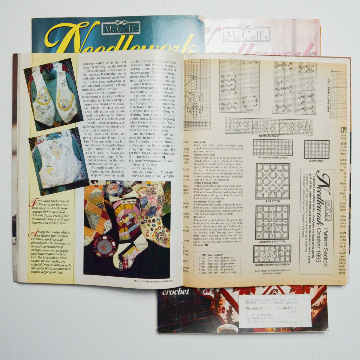 McCall's Needlework Magazine, 1993 - 4 Issues – Make & Mend