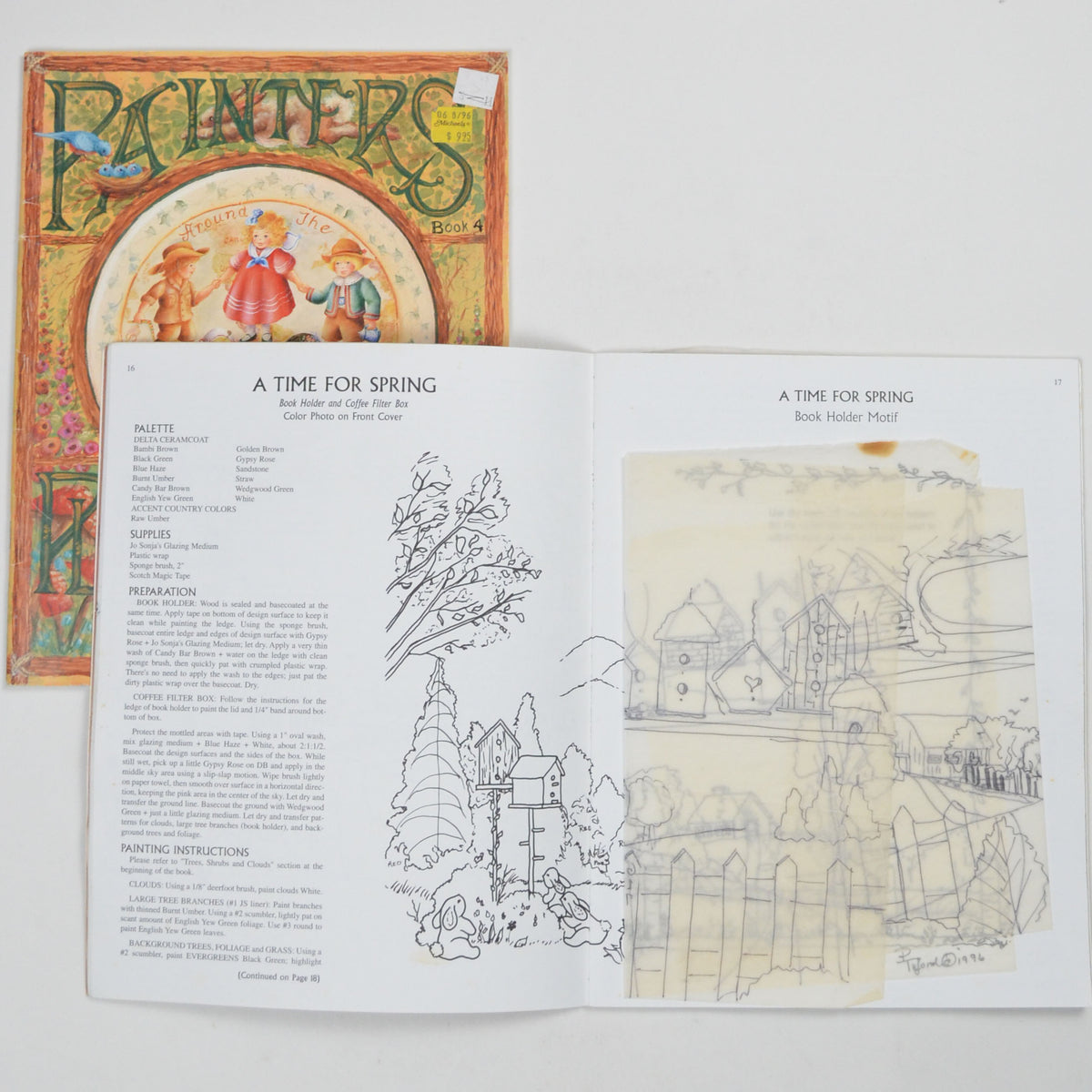 Painters Pleasure Book 4 + Tole Mill Favorites Painting Booklets – Make ...