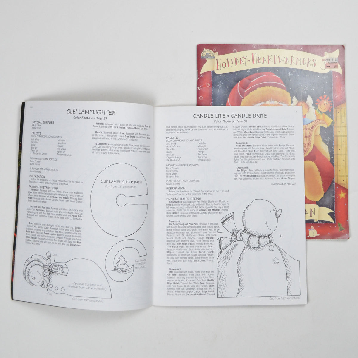 Holiday Heartwarmers Tole Painting Booklets - Volumes 3 + 8 – Make & Mend