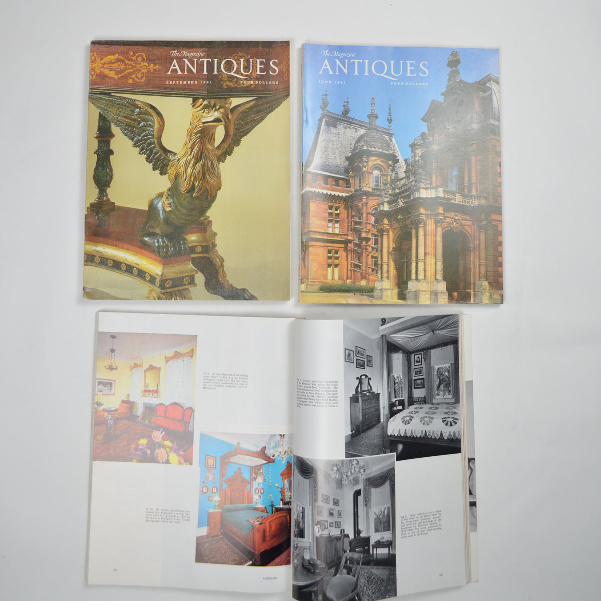 The Magazine Antiques, 1979 + 1981 - Set of 3 – Make & Mend