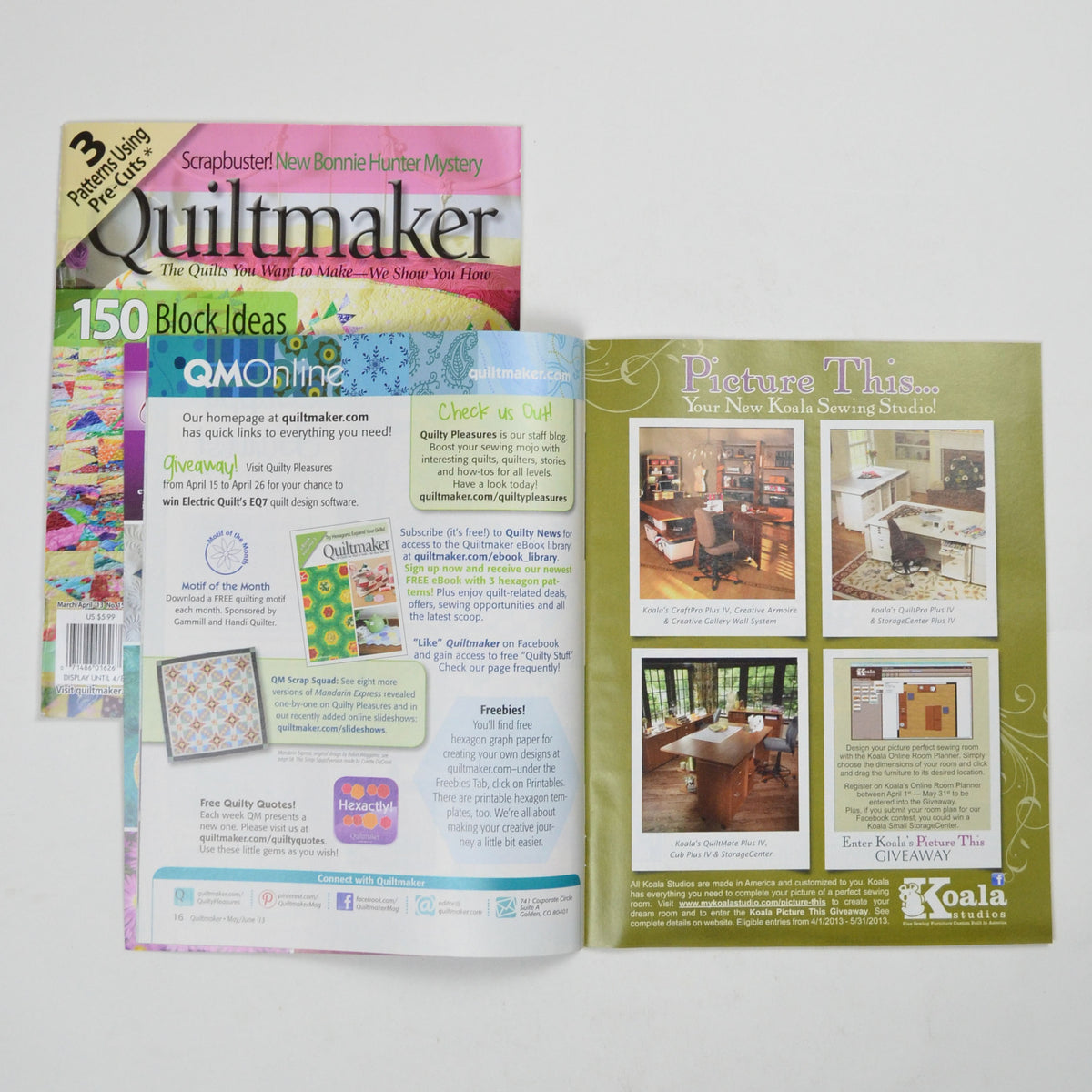 Quiltmaker Magazines, 2013 - Set of 2 – Make & Mend