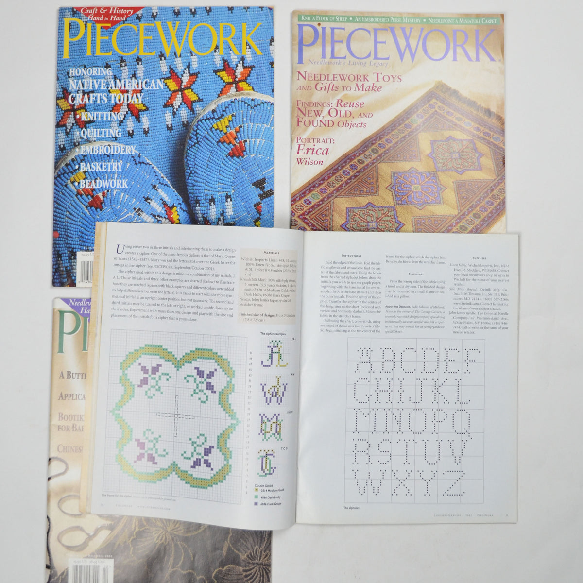Piecework Magazine, 1998-2003 - Set of 4 – Make & Mend