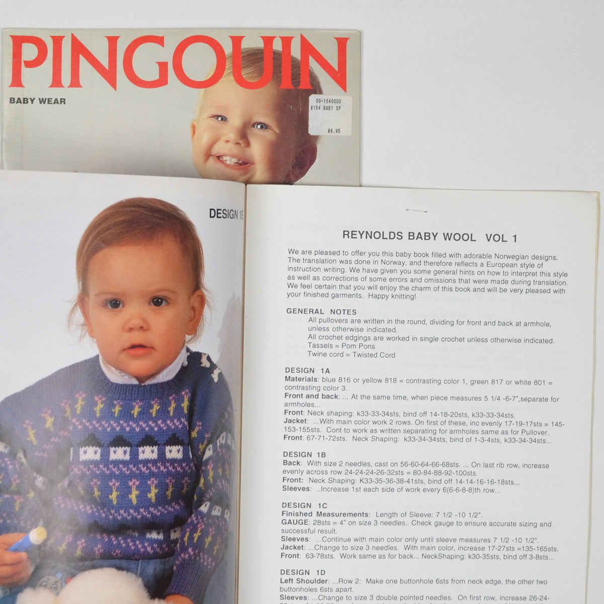 Reynolds + Pingouin Baby Knitting Magazines - Set of 2 – Make & Mend