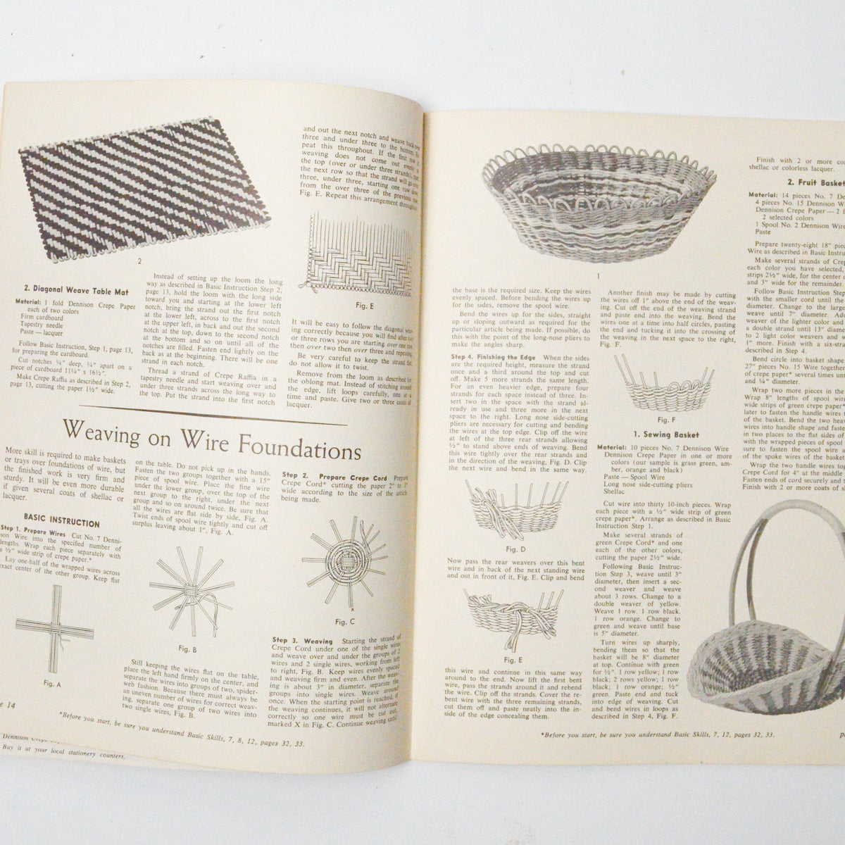 Handcraft with Dennison Crepe Paper Vintage Instruction Booklet – Make ...