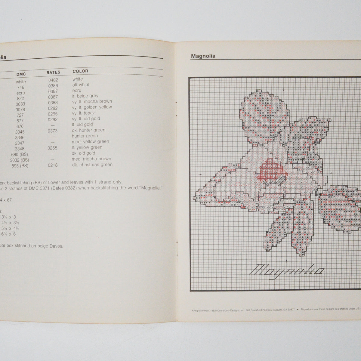 Southern Gardens Collection 2 Cross Stitch Pattern Booklet – Make & Mend