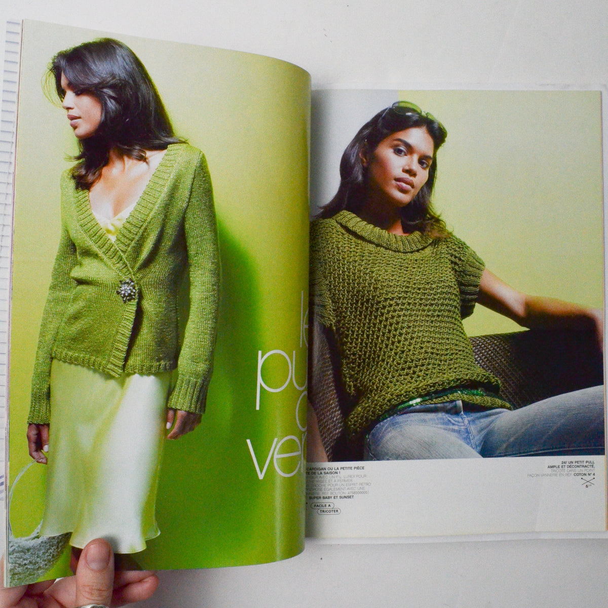 Tendances Magazine - Printemps 05 French Knitting Magazine with Englis ...