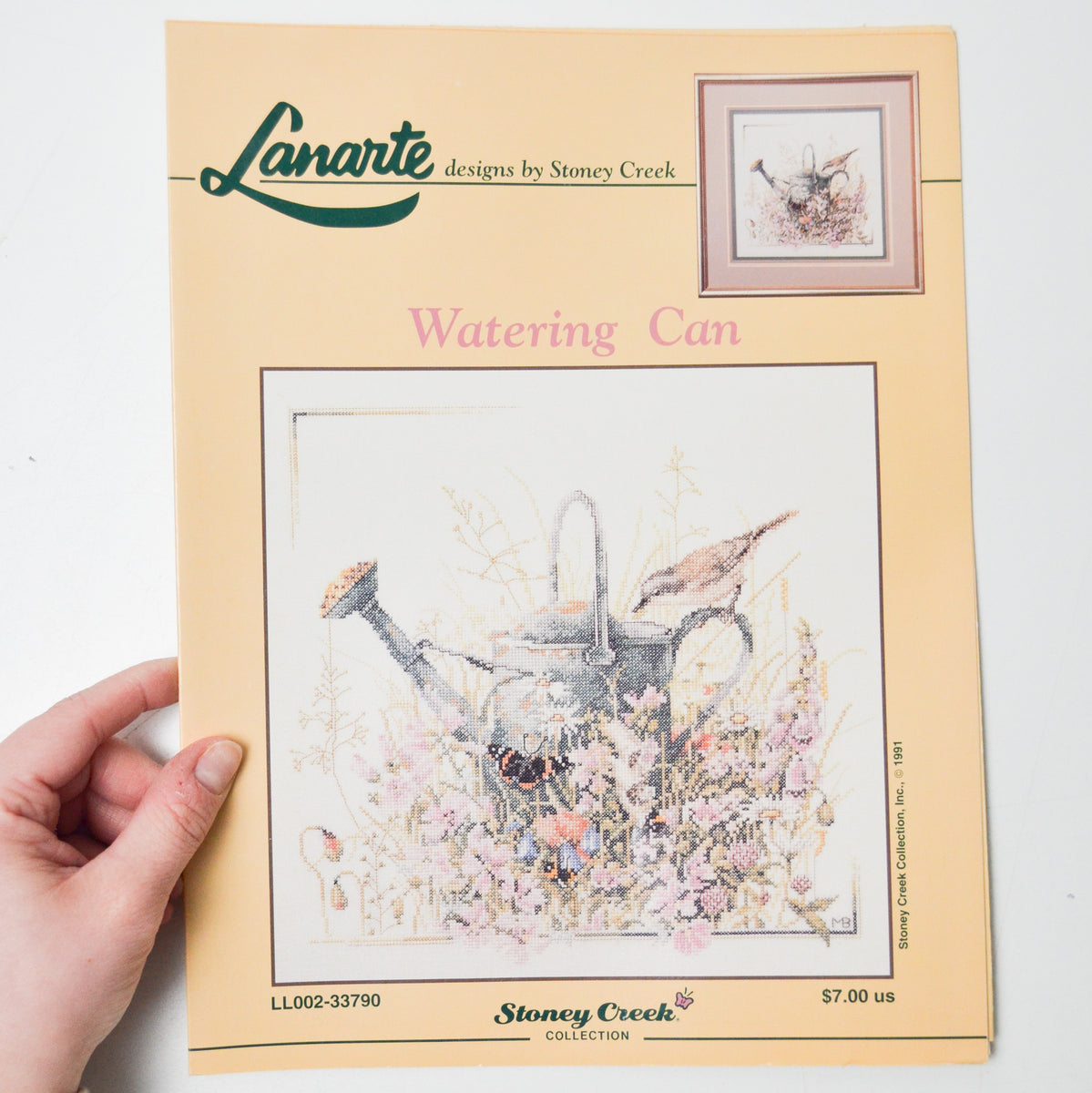 Watering Can Stoney Creek Cross Stitch Pattern Booklet – Make & Mend