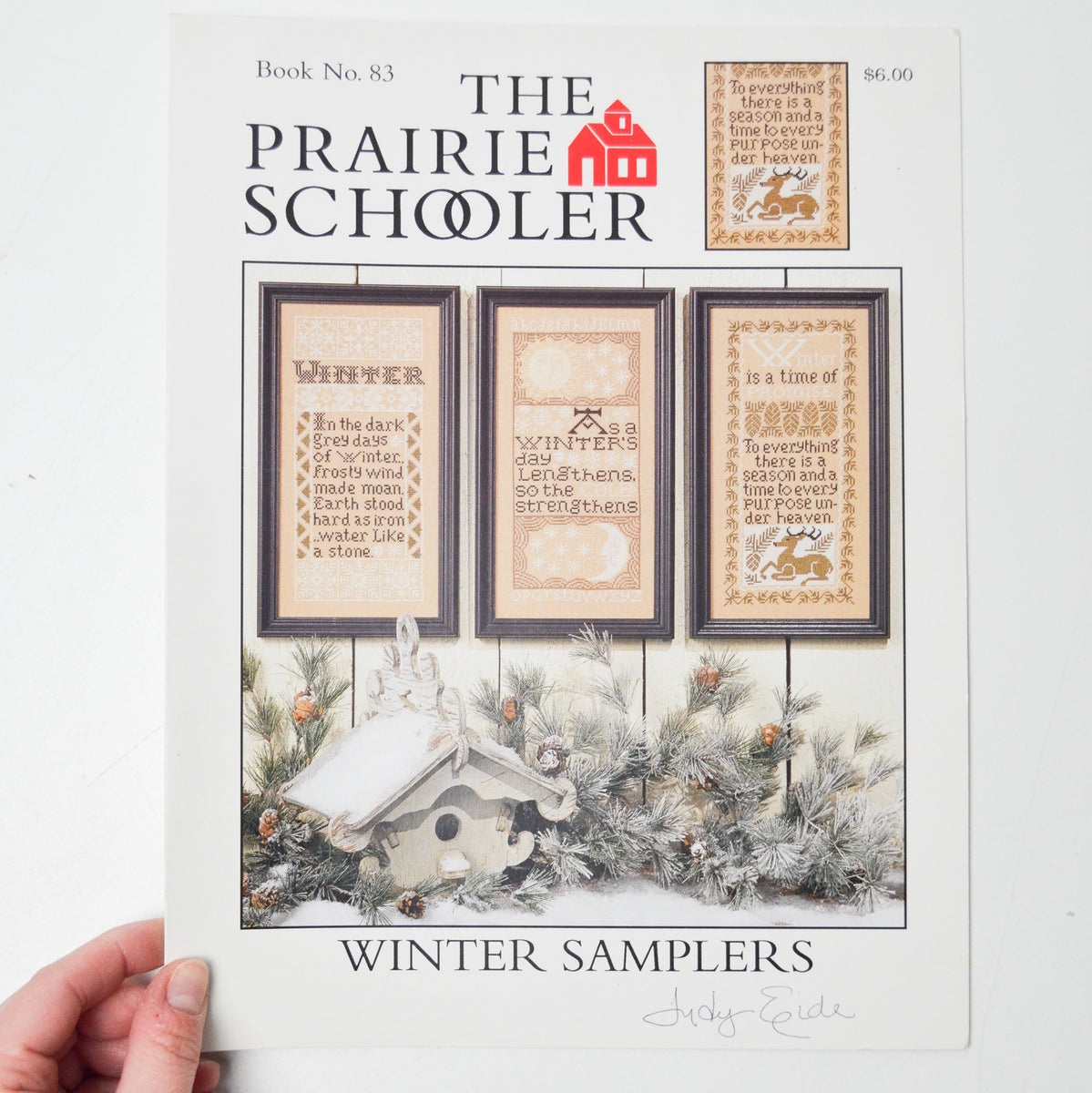 The Prairie Schooler Winter Samplers Cross Stitch Pattern Booklet - Bo ...