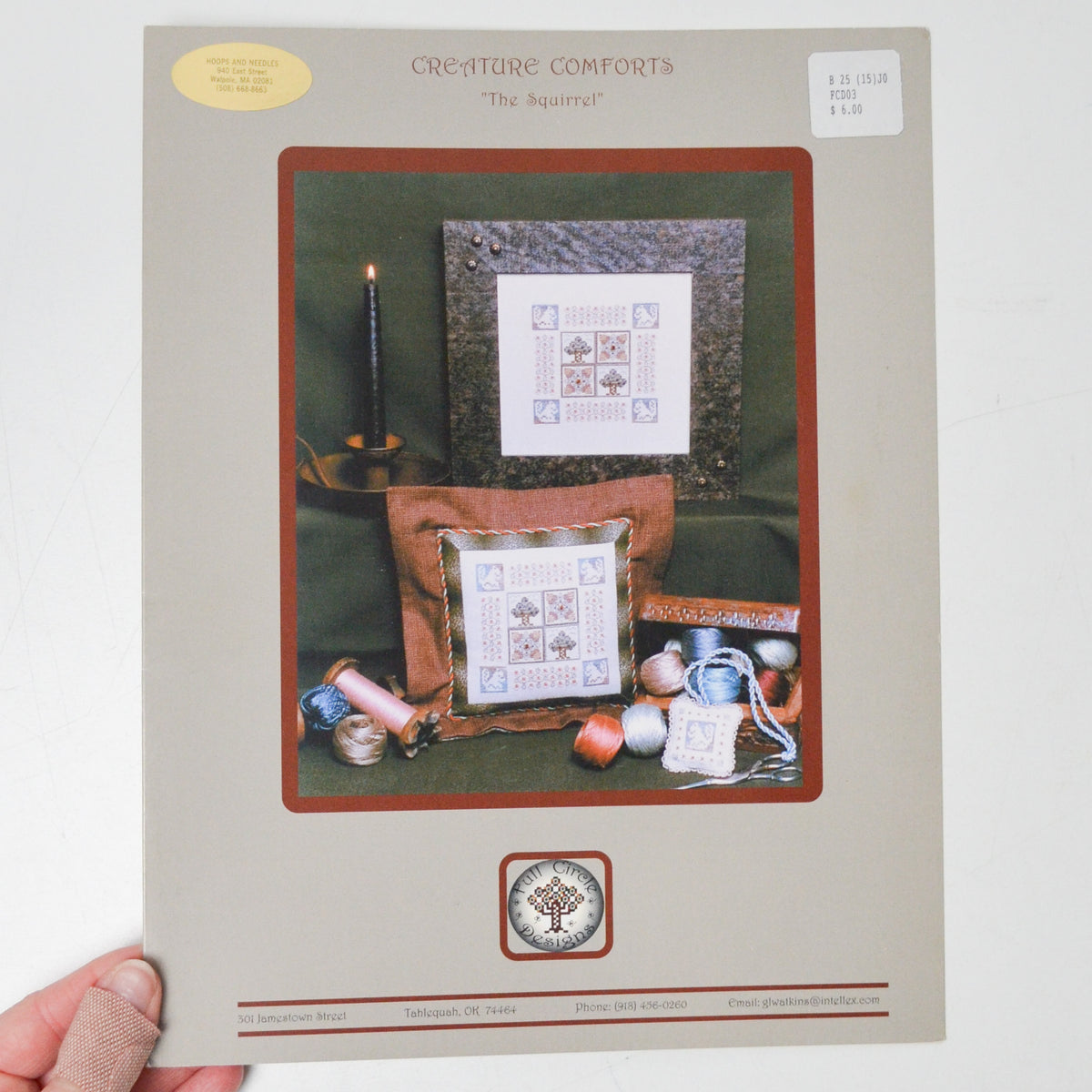 Creature Comforts "The Squirrel" Full Circle Designs Cross Stitch Patt ...