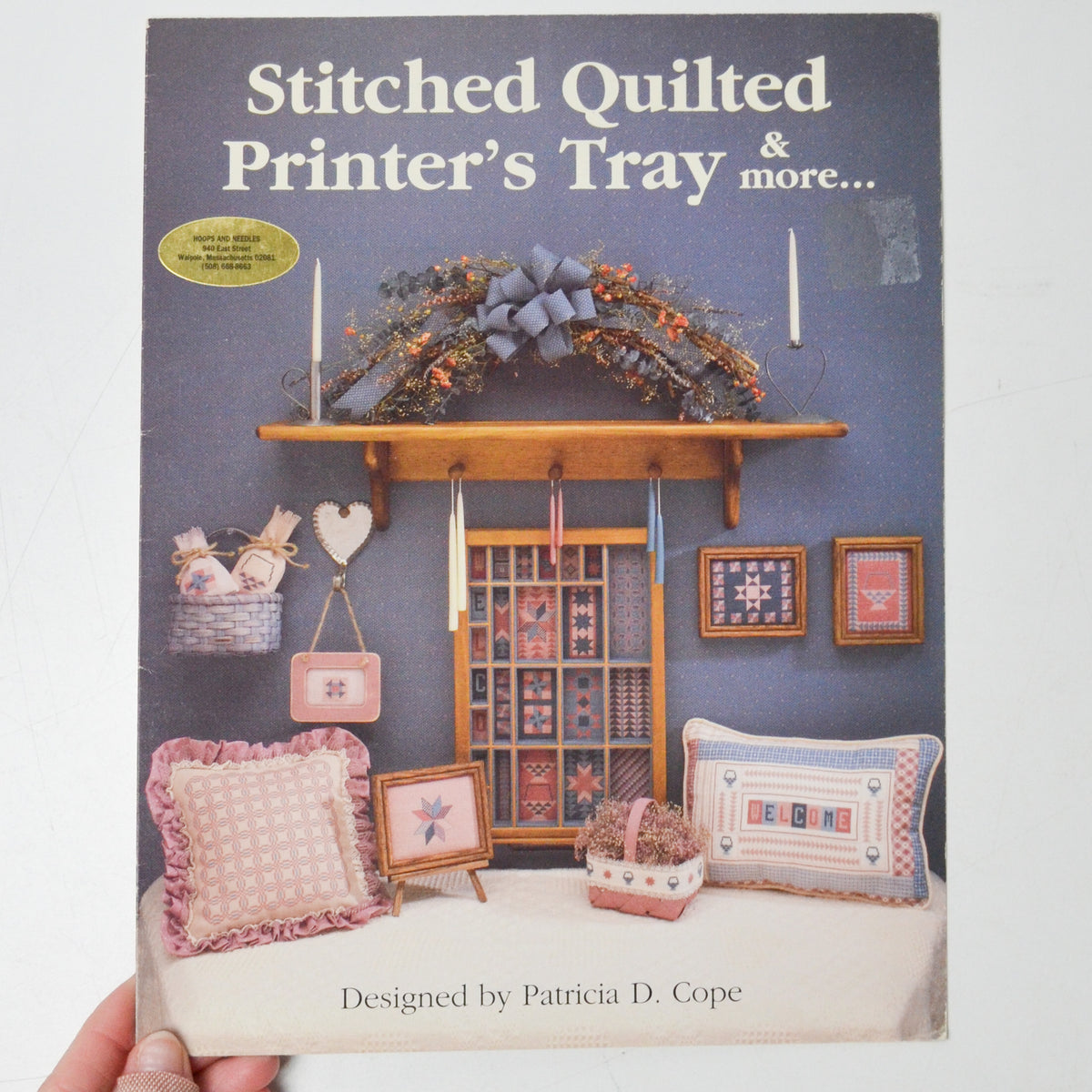Stitched Quilted Printer's Tray + More Cross Stitch Pattern Booklet ...