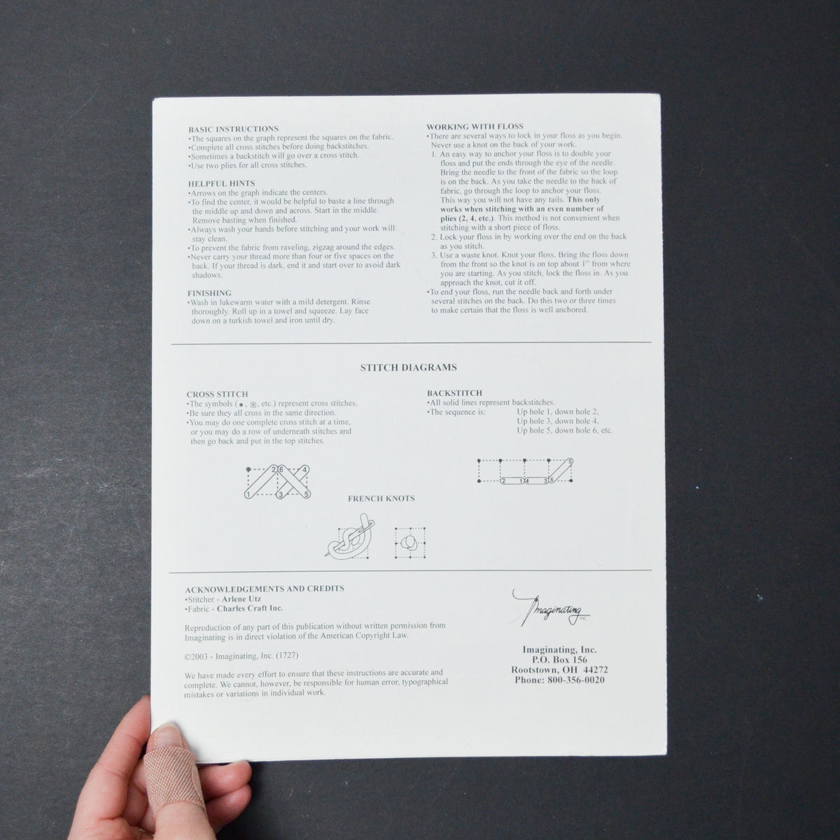 Be Thankful Cross Stitch Pattern Booklet - Imaginating #1727 – Make & Mend