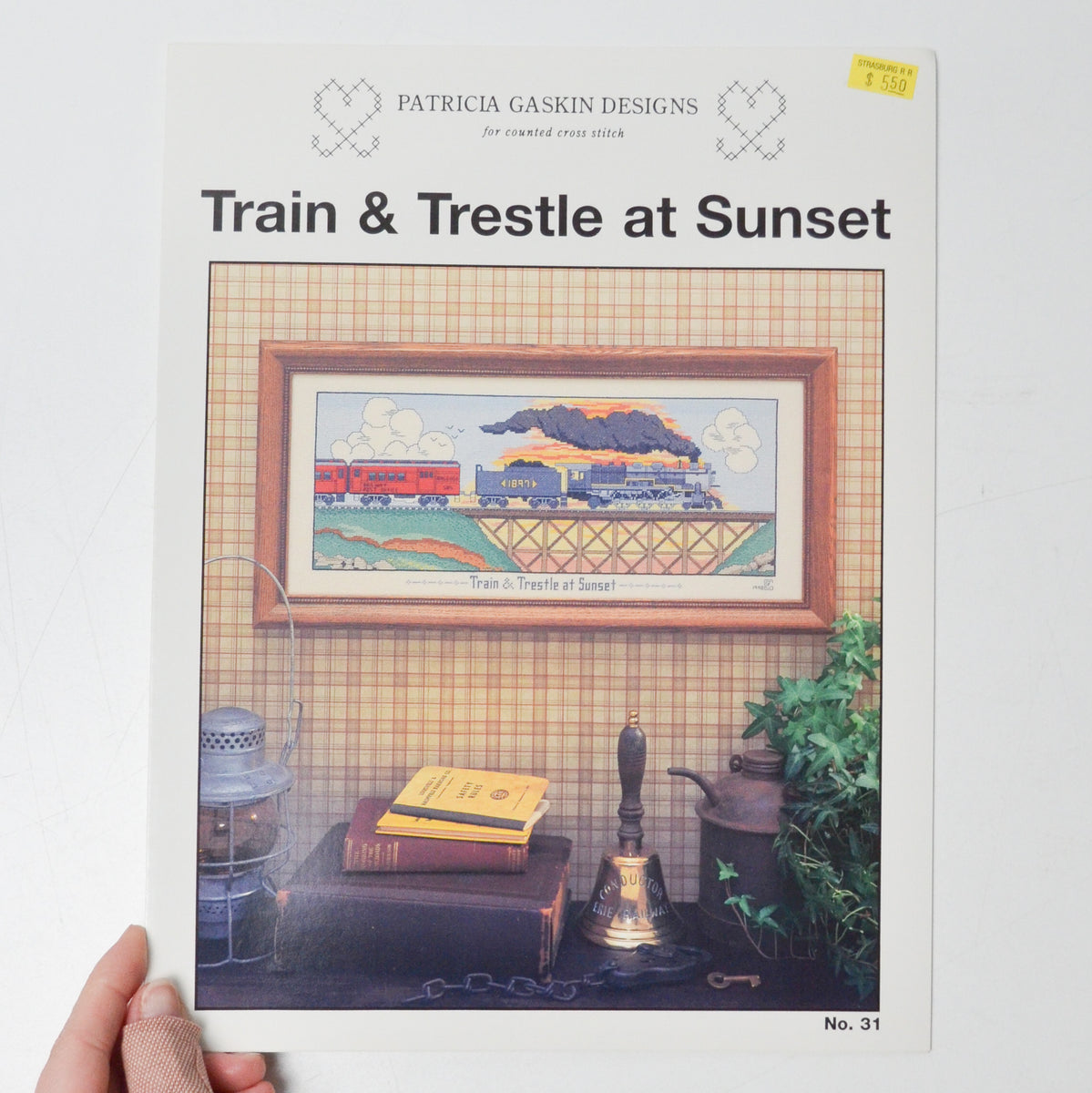 Train + Trestle at Sunset Cross Stitch Pattern Booklet – Make & Mend