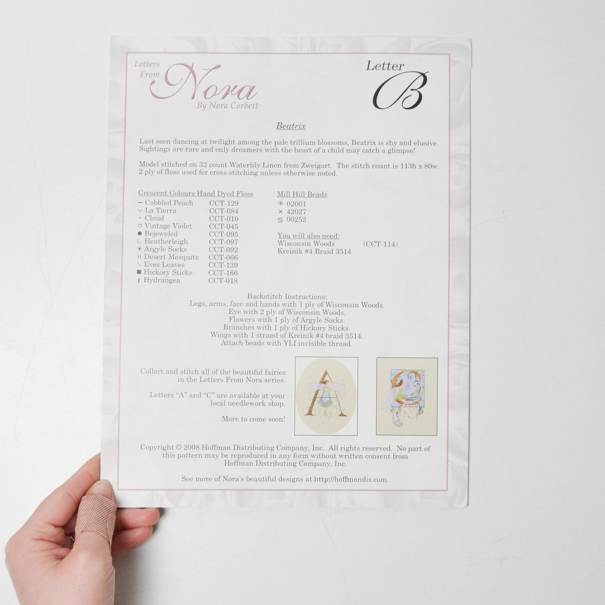 Letters from Nora Beatrix Cross Stitch Pattern – Make & Mend