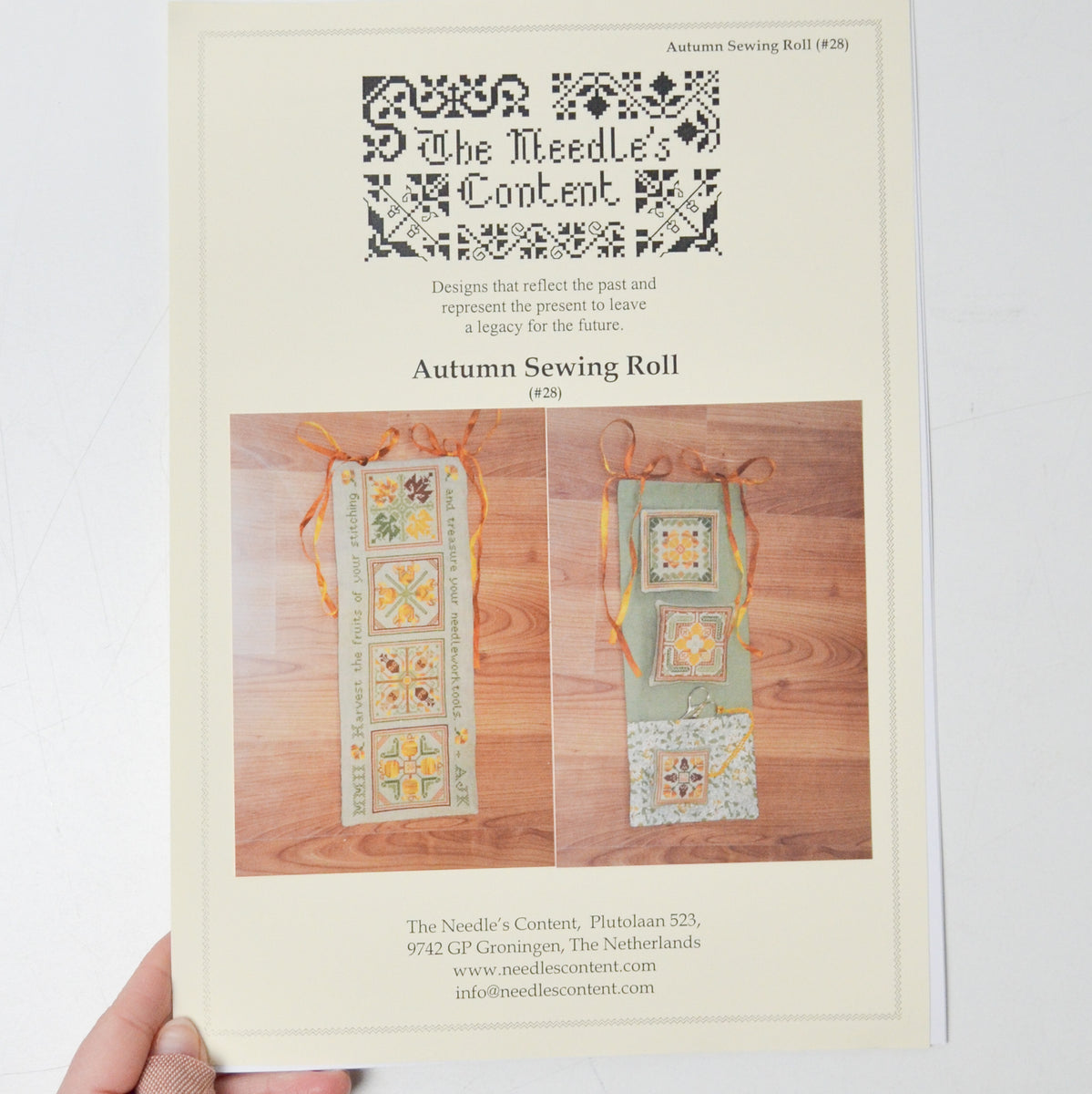 The Needle's Content Autumn Sewing Roll Cross Stitch Pattern – Make & Mend