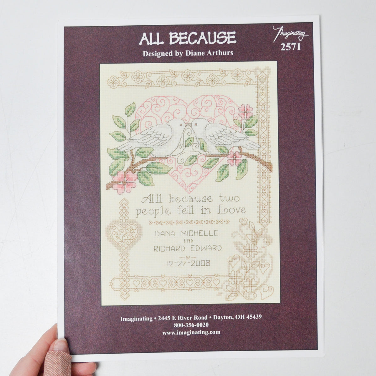 All Because Cross Stitch Pattern Booklet - Imaginating 2571 – Make & Mend