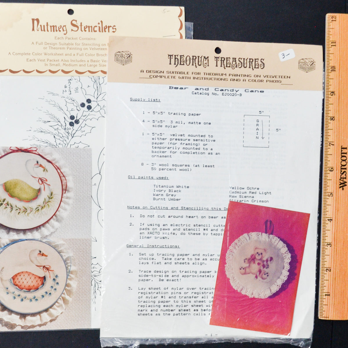 Theorem Painting on Velveteen Design Stencils - Set of 2 – Make & Mend