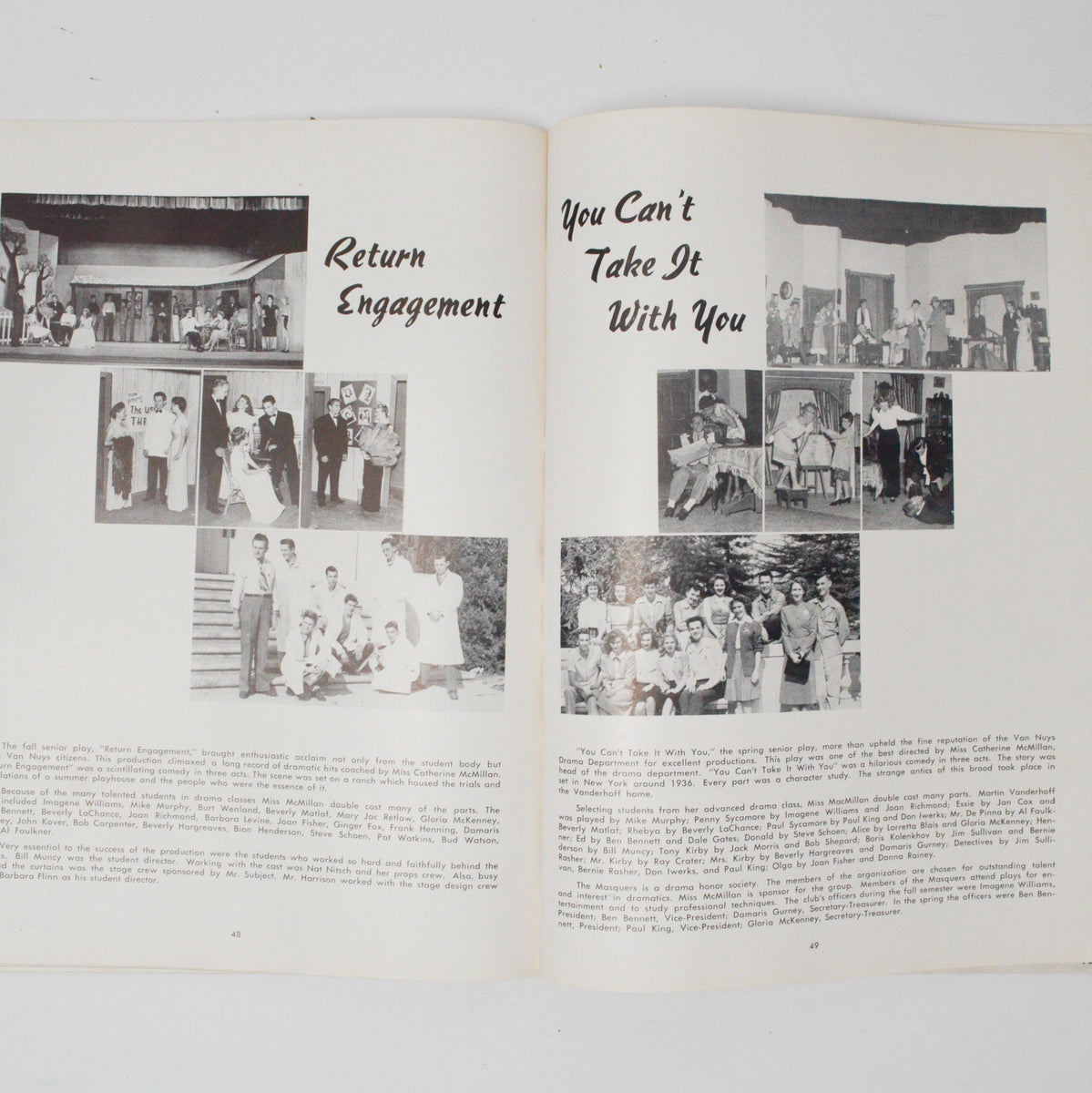 Crimson + Gray Van Nuys High School Van Nuys CA 1947 Yearbook – Make & Mend