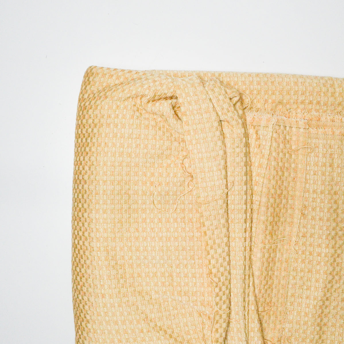 Yellow Grid Texture Chenille Woven Drapery Fabric - 56" x 120" – Make ...