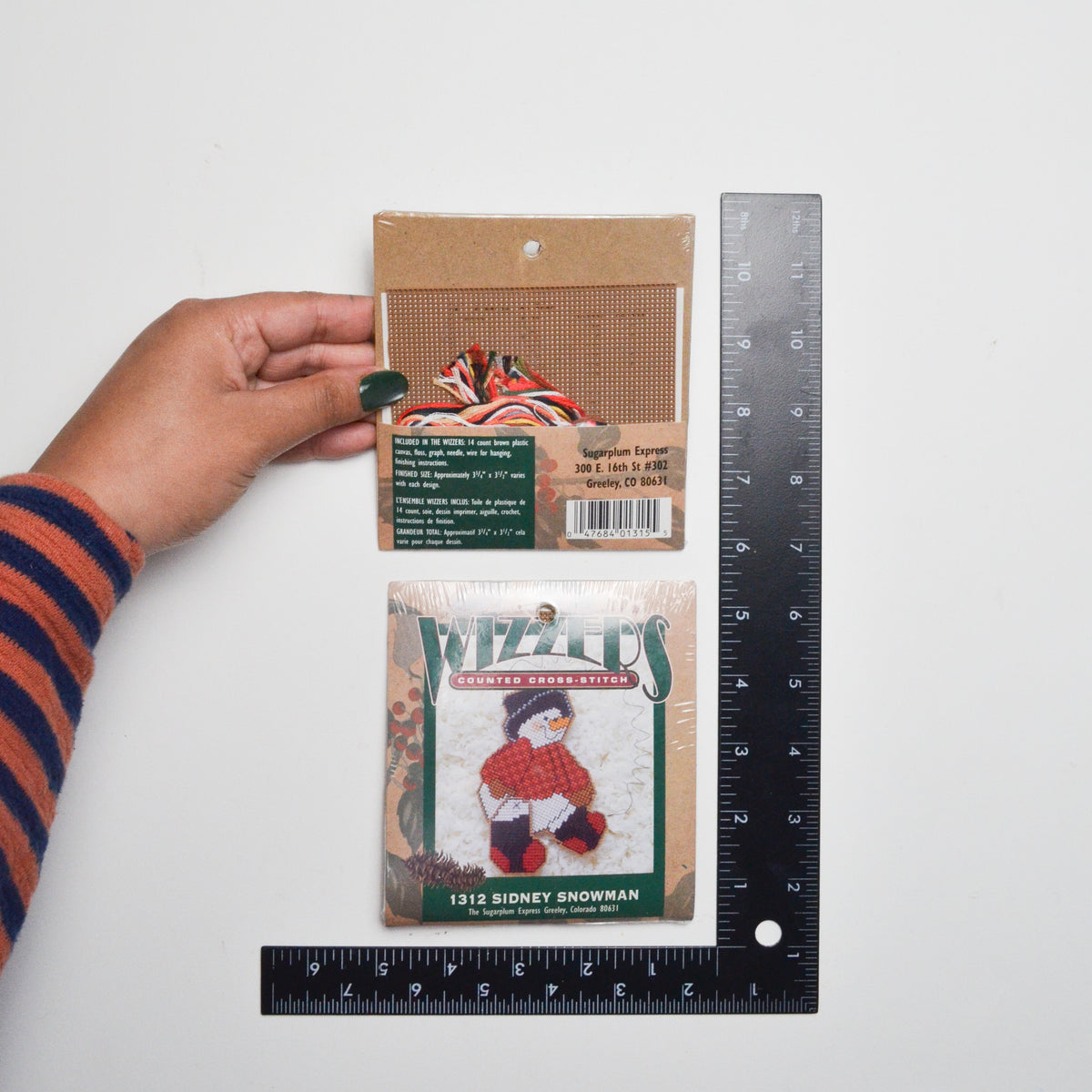 Wizzers Counted Cross Stitch Christmas Ornament Kits - Set of 2 – Make ...