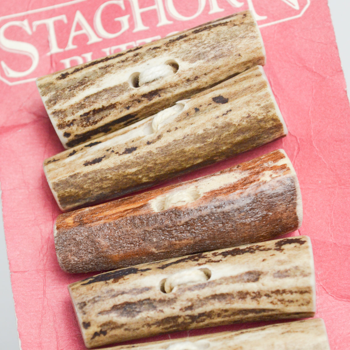 Vintage Peter Swim Nova Scotia Staghorn Two-Hole Toggle Buttons - Set ...