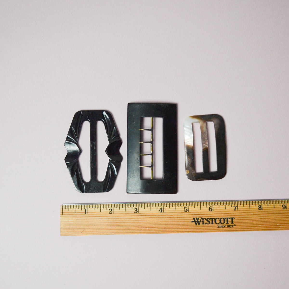 Plastic + Shell Buckles - Set of 3 – Make & Mend