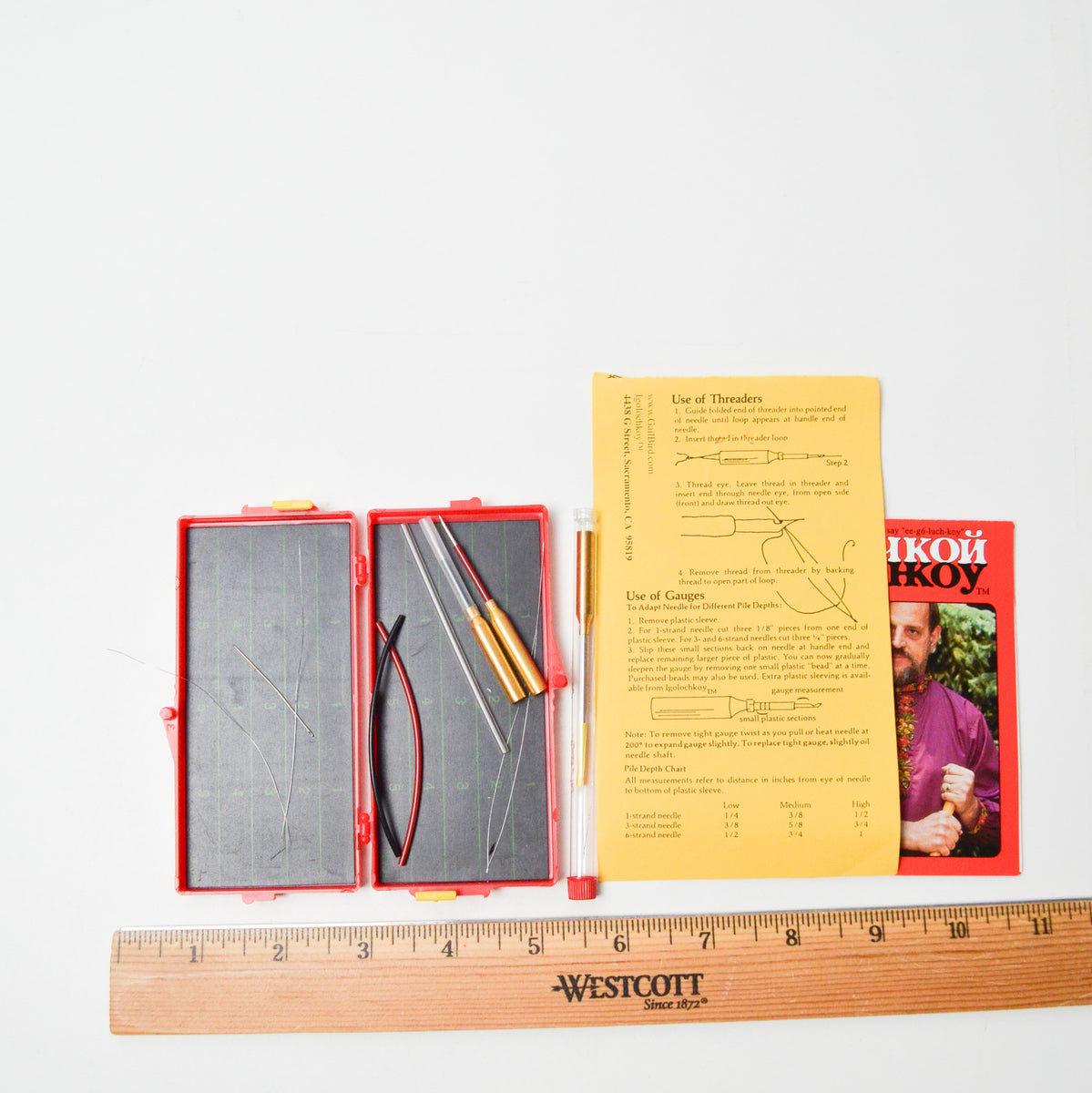 Igolochkoy Russian Punch Needle Embroidery Tools + Booklet – Make & Mend