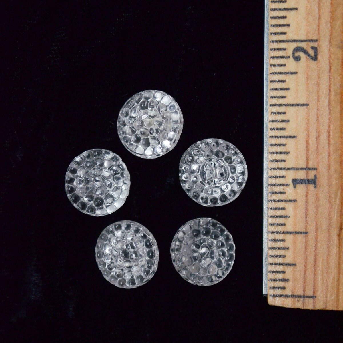 Bumpy Glass Buttons - Set of 5 – Make & Mend