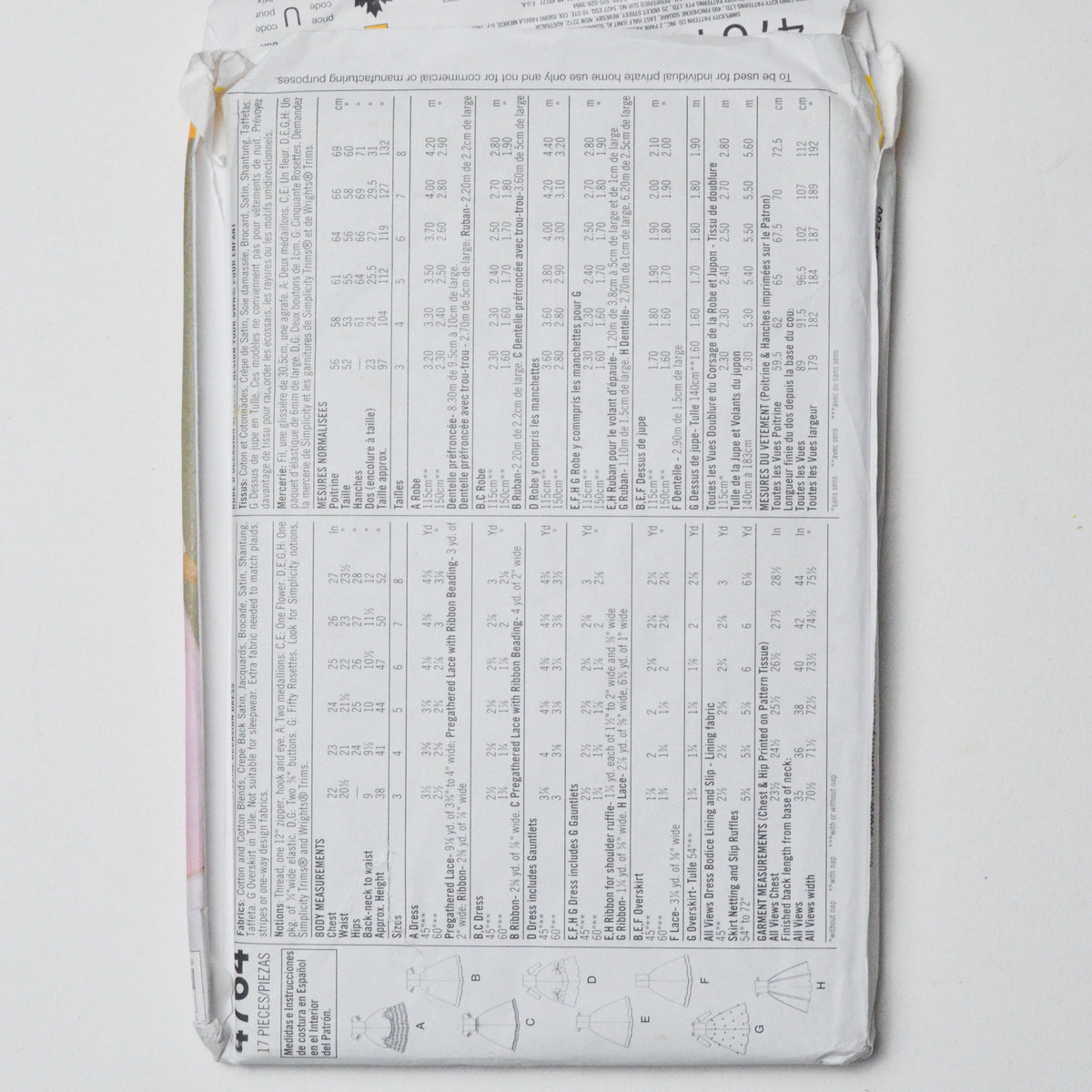 Simplicity 4764 Children's Dress Sewing Pattern ***** – Make & Mend