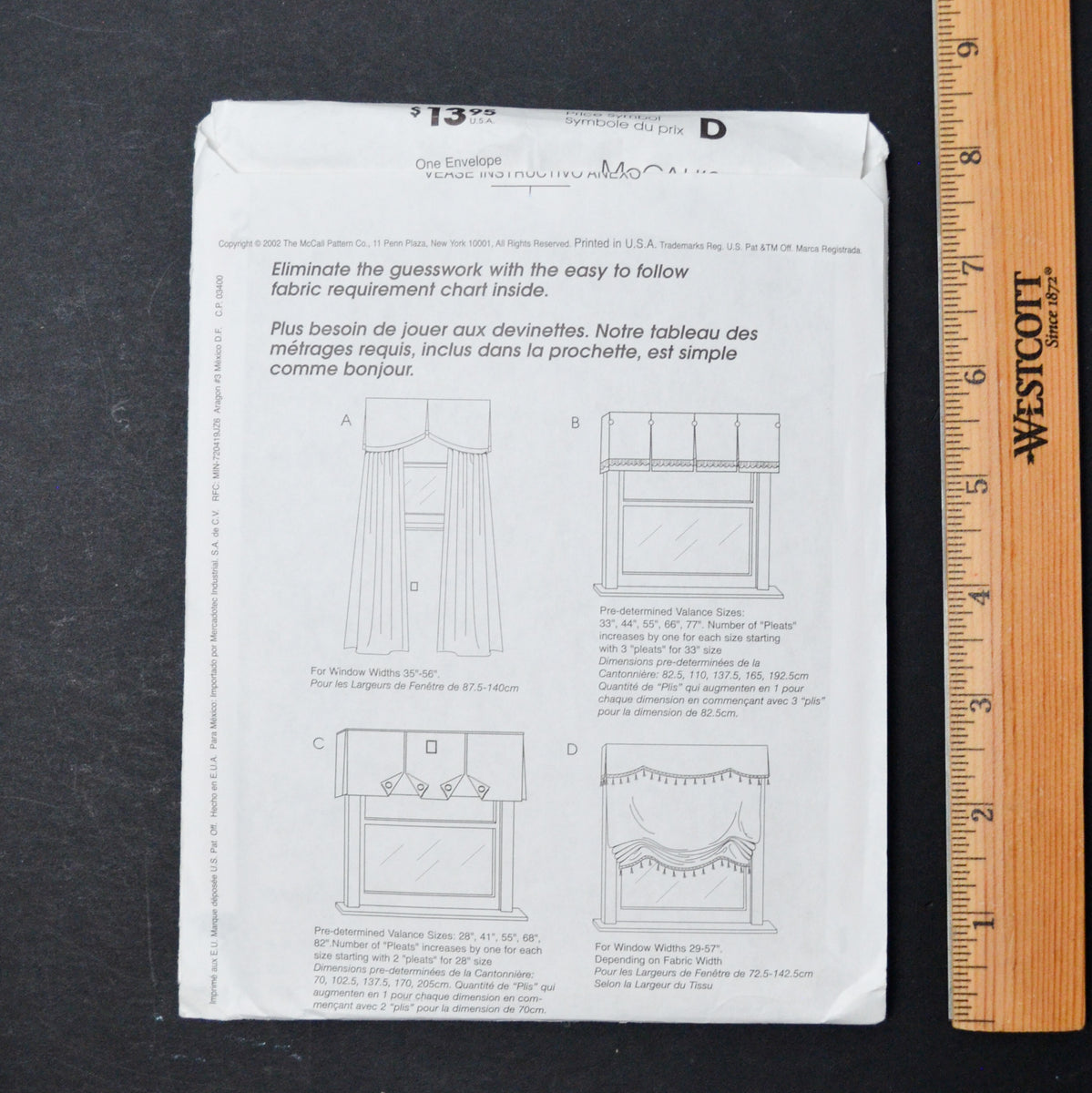 Simplicity 3704 Valance Sewing Pattern – Make & Mend