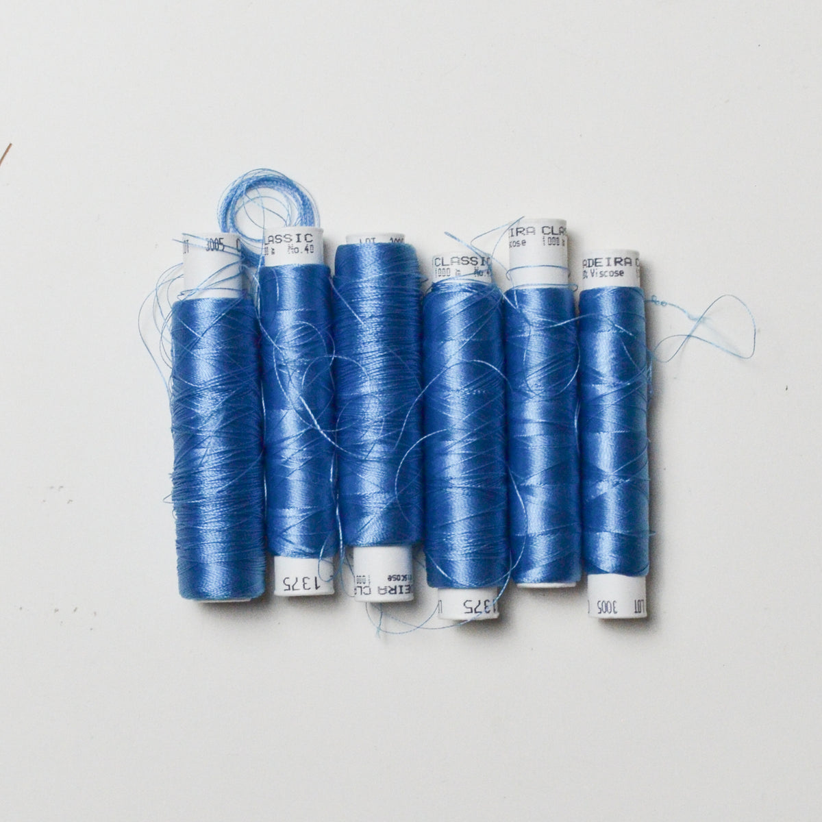 Blue Madeira 1375 Viscose Thread - 6 Spools – Make & Mend