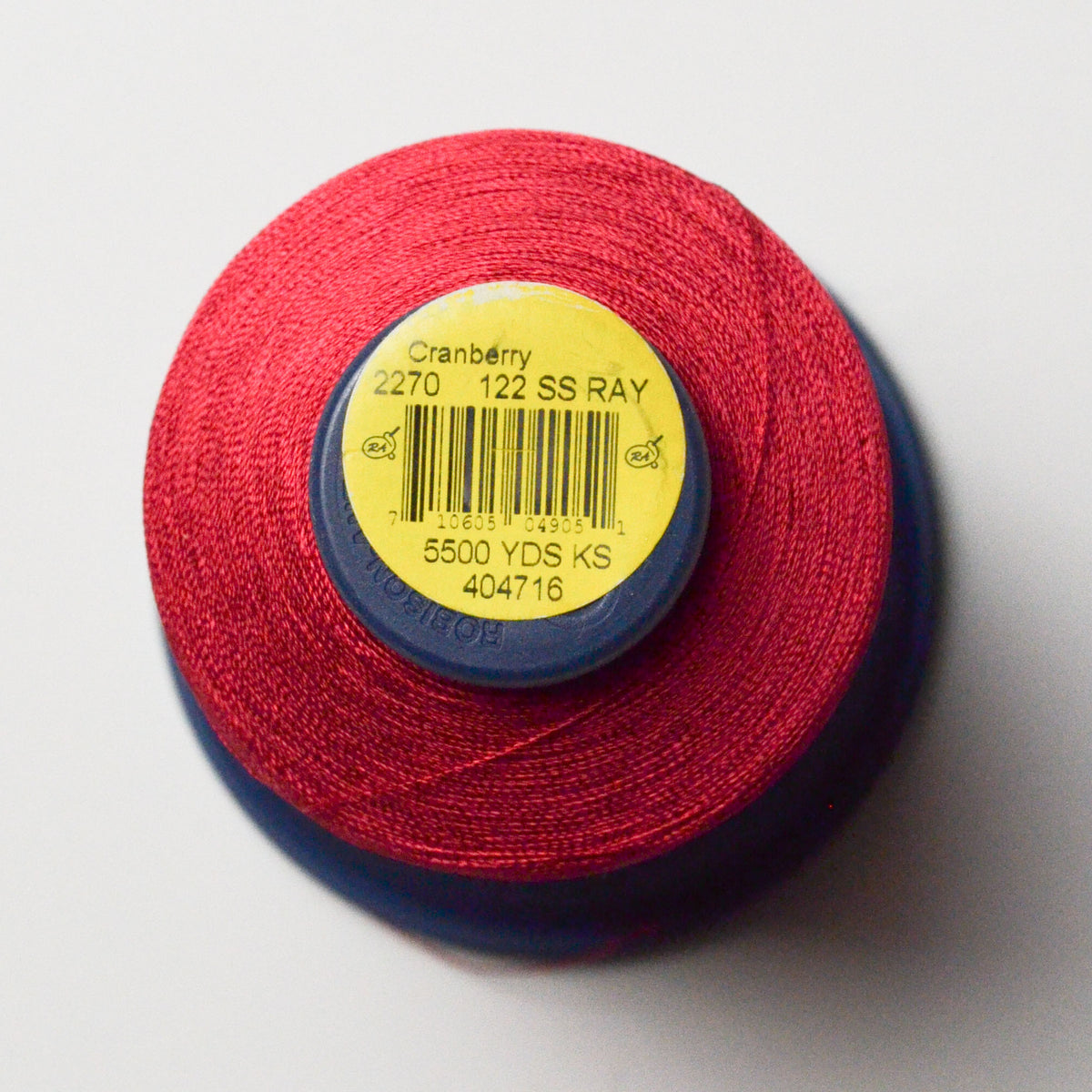 Cranberry Red 2270 Robison-Anton Rayon 40 wt. Machine Embroidery Threa ...