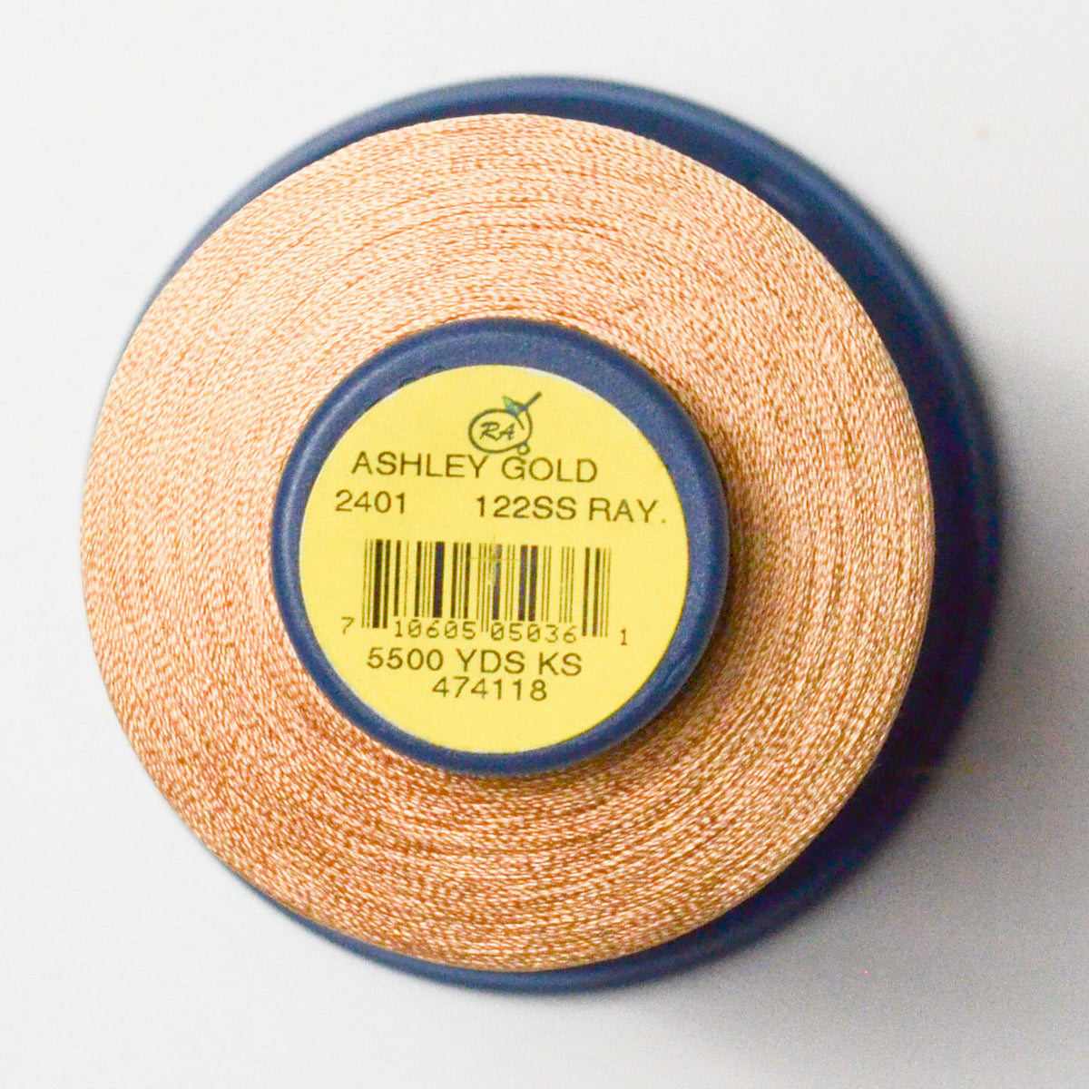 Ashley Gold 2401 Robison-Anton Rayon 40 wt. Machine Embroidery Thread ...