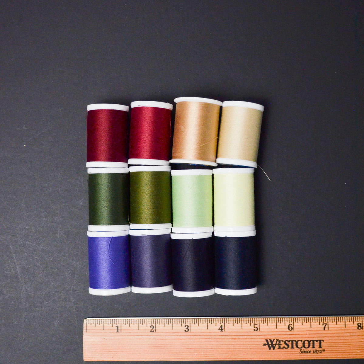 Coats & Clark Dual Duty Jewel Toned Thread Bundle - 12 Spools – Make & Mend