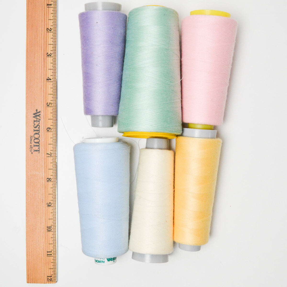 Pastel Overlock Thread - 6 Cones – Make & Mend