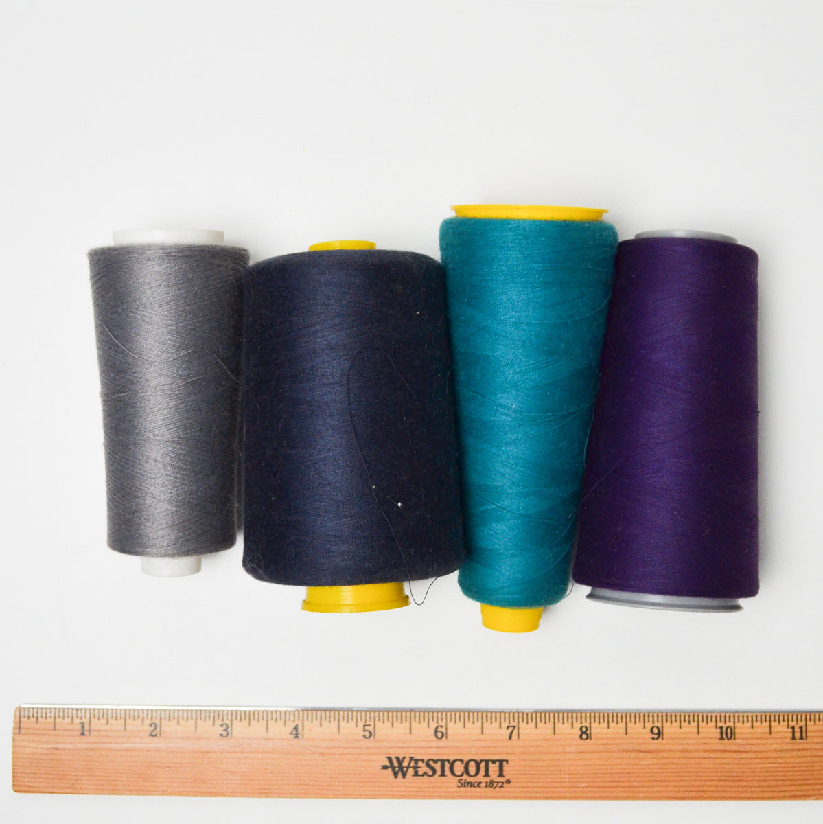 Dark Polyester + Poly-Cotton Overlock Thread - 4 Cones – Make & Mend