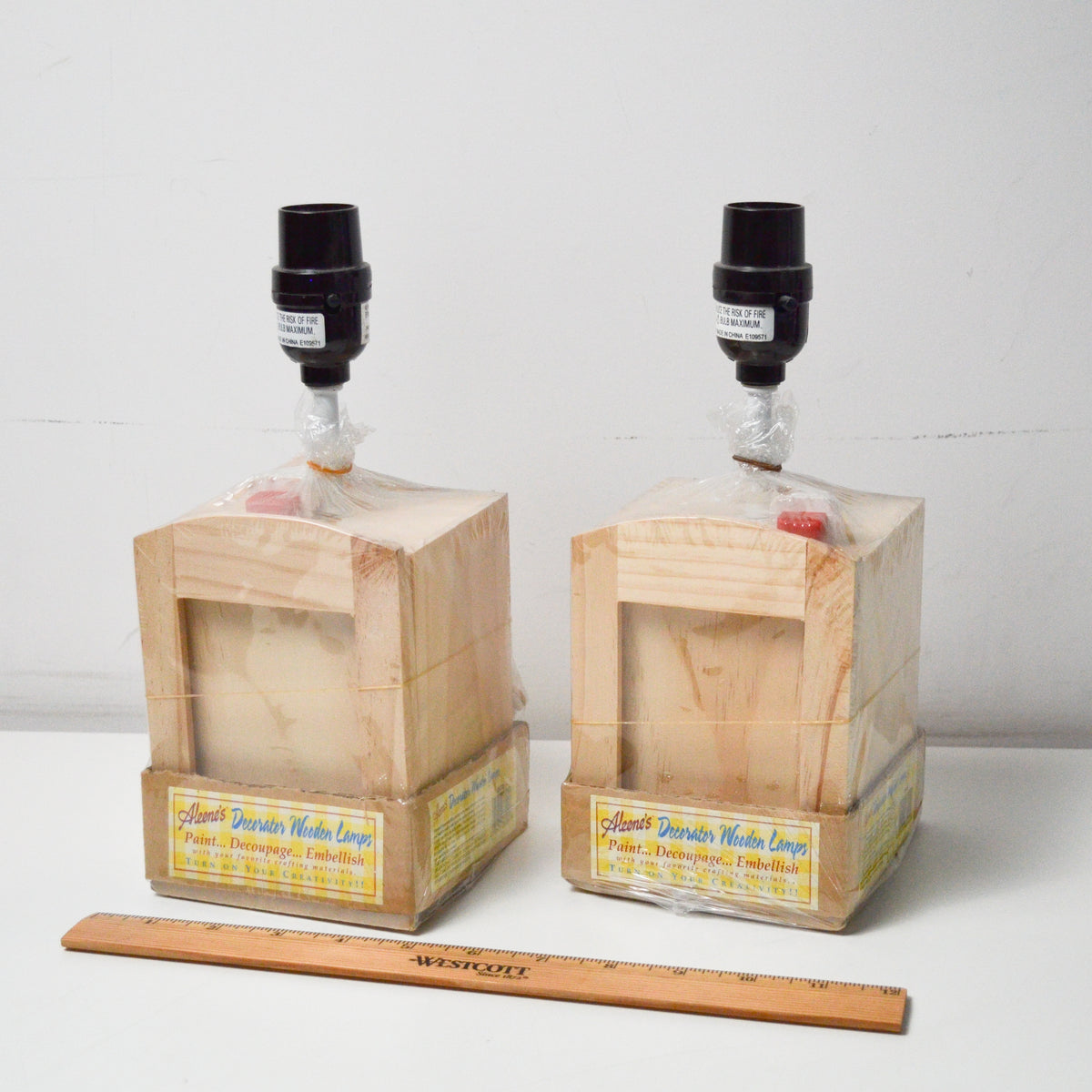 Wooden Lamp Bases - Set of 2 – Make & Mend