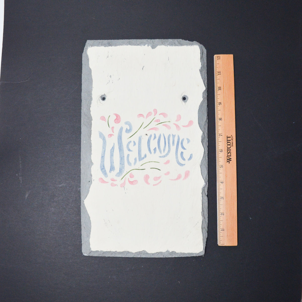 Slate Welcome Sign – Make & Mend